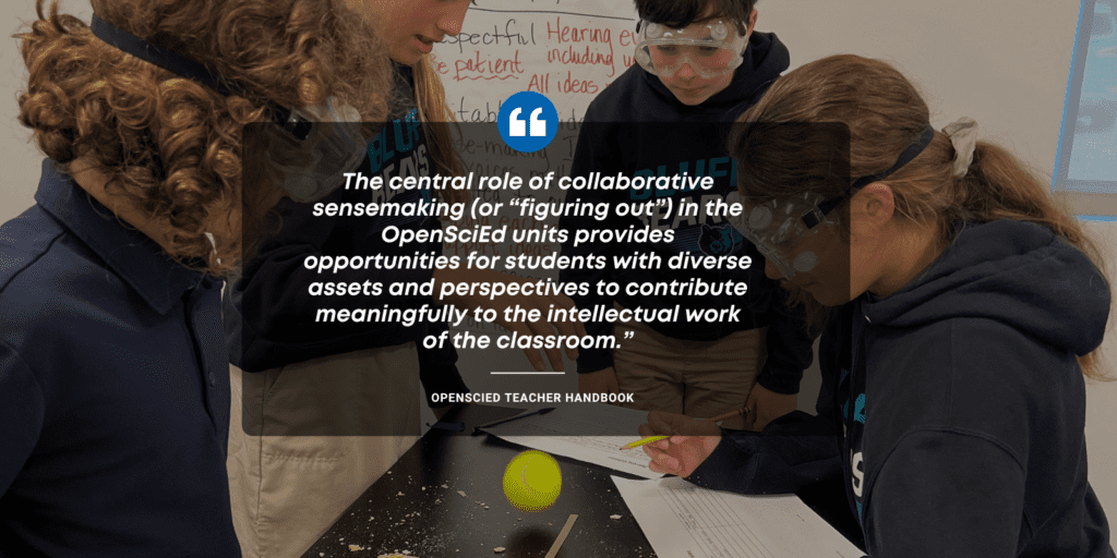 Student Sensemaking in OpenSciEd | Activate Learning